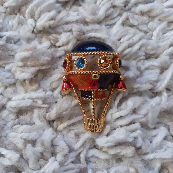 Vintage | Jewelry | Vintage Hot Air Balloon Brooch | Poshmark